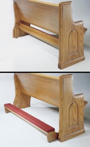 Church Pews, Solid Oak & Maple Pews, Pew Body Styles