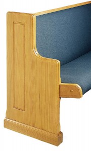 Church Pews, Solid Oak & Maple Pews, Pew Body Styles