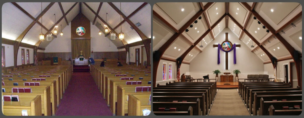 Sealy Church Before and After - Church Interiors, Inc.