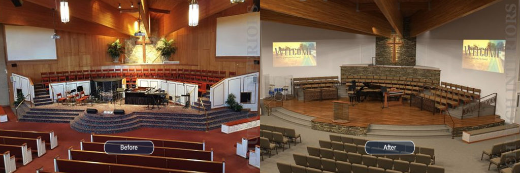 Church Interiors Projects Before & After Images