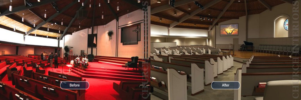 Church Interiors Projects Before & After Images