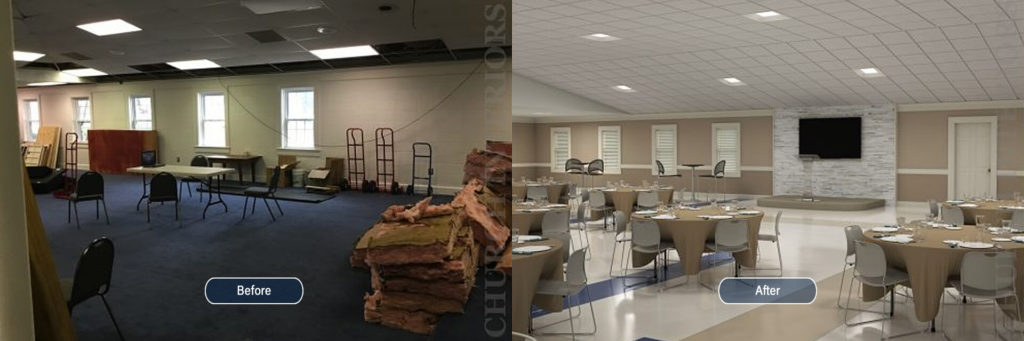 Church Interiors Projects Before & After Images