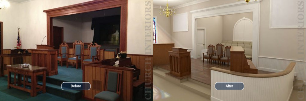 Church Interiors Projects Before & After Images