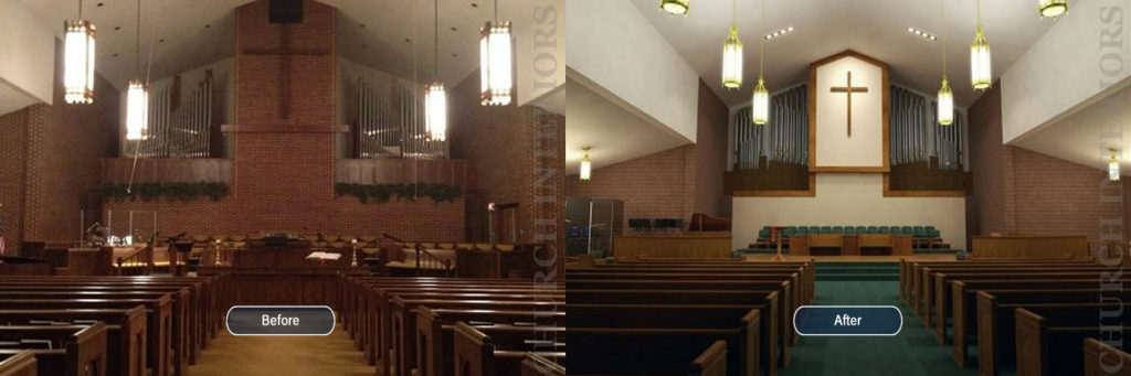 Church Interiors Projects Before & After Images