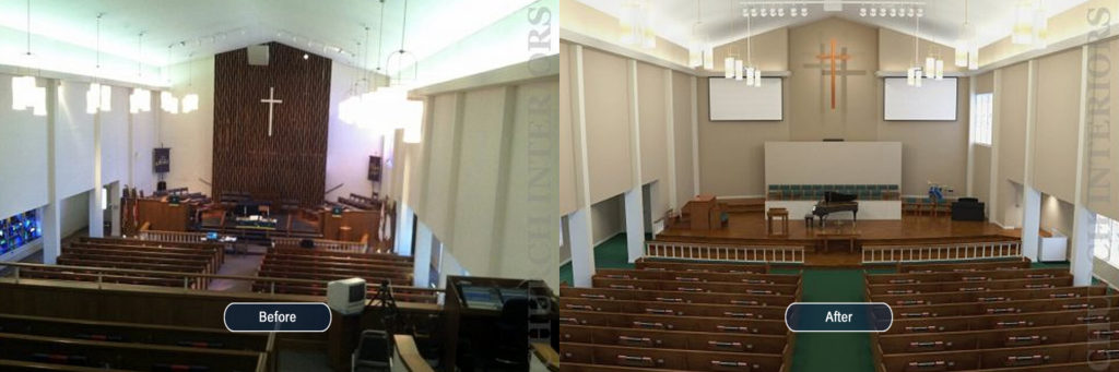 Church Interiors Projects Before & After Images
