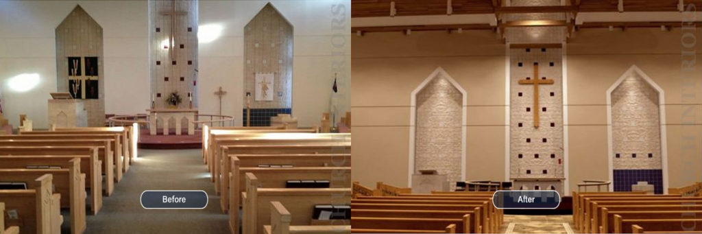 Church Interiors Projects Before & After Images