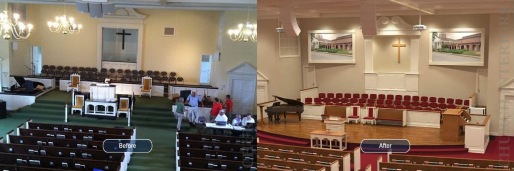 Church Interiors Projects Before & After Images
