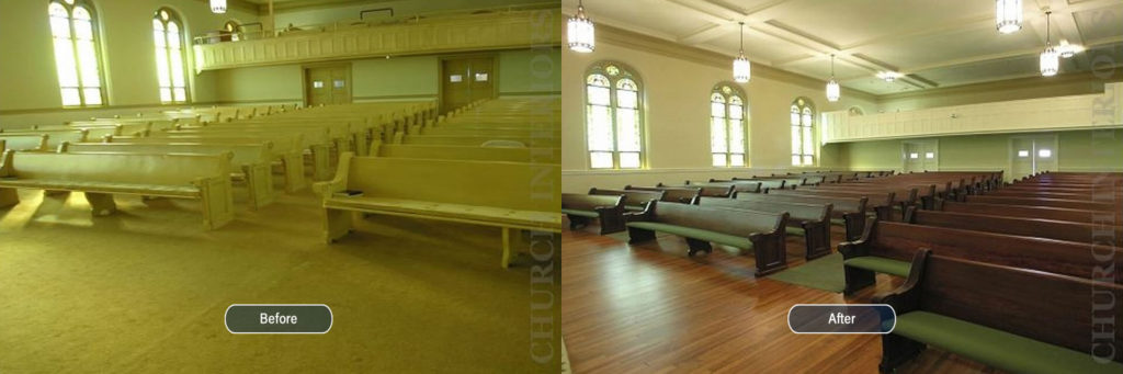 Church Interiors Projects Before & After Images