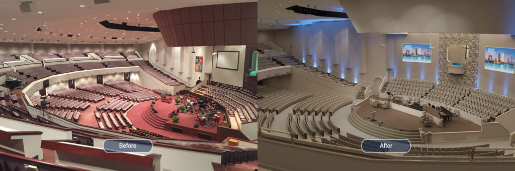 Church Interiors Projects Before & After Images